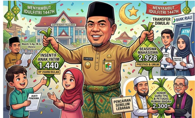 Pemkab Pelalawan Salurkan Insentif Anak Yatim dan Beasiswa Mahasiswa ...
